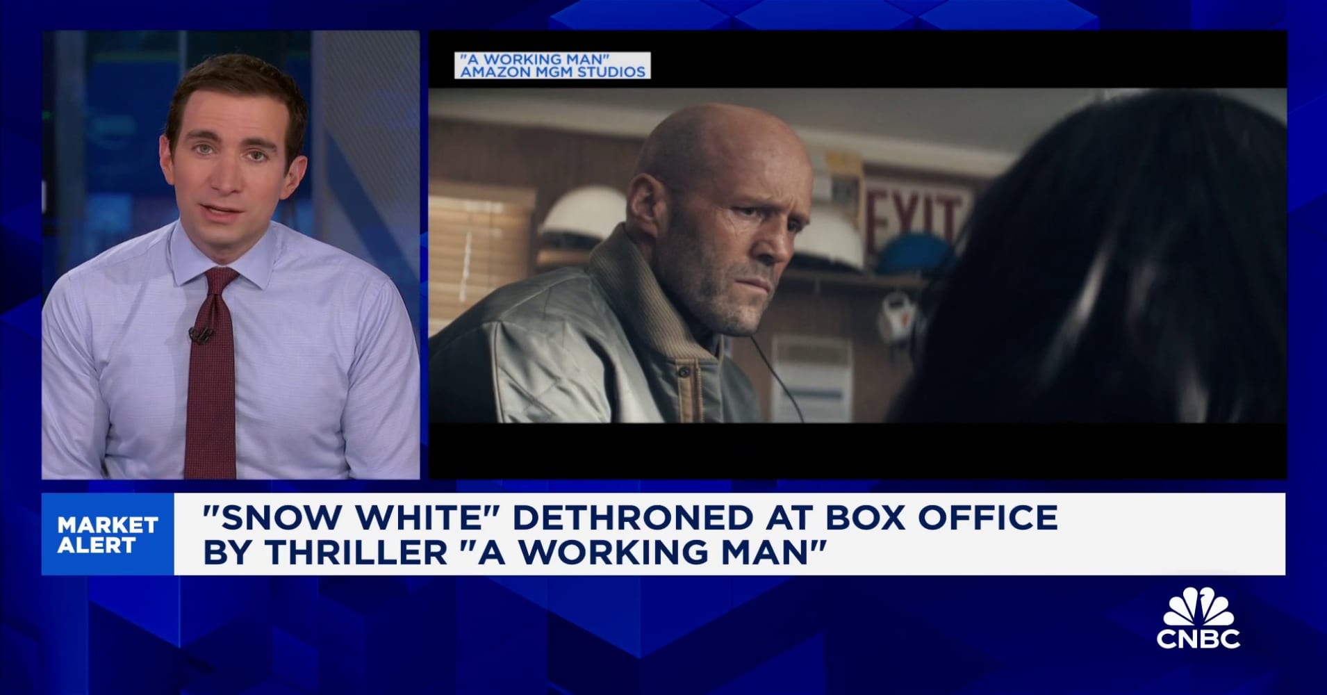 'Snow White' dethroned at box office by thriller 'A Working Man'