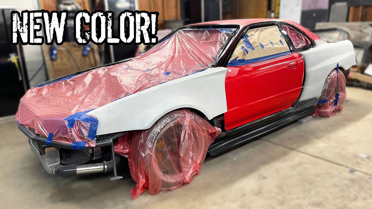R34 GT-R Gets a Makeover – Unveiling the New Paint!