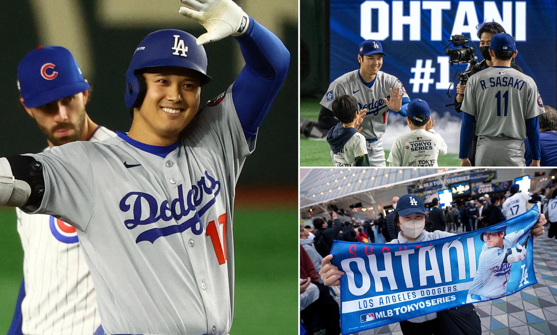 Shohei Ohtani slugs World Series-champion Dodgers to easy win over Cubs ...
