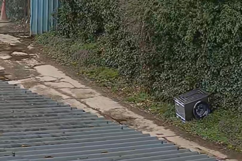 Fly-tipper caught on neighbour's camera dumping washing machine