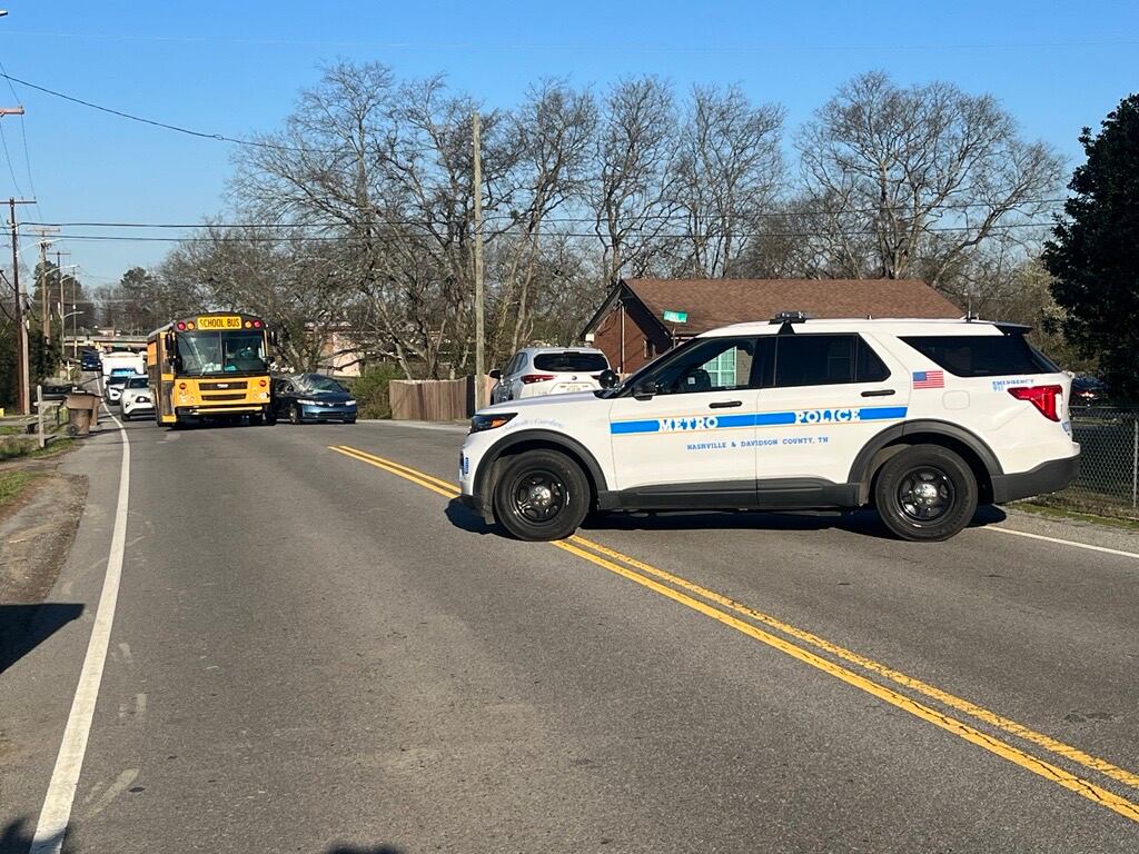 School bus rear-ended en route to elementary school in Nashville
