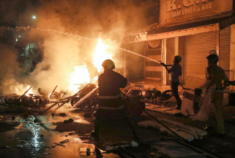 Nagpur unrest in pictures: Shops vandalized, vehicles torched amid violent clashes; See PHOTOS