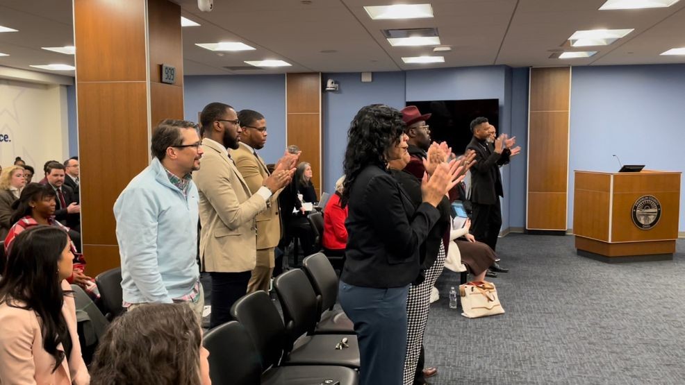 Community rallies in support of county commissioners after racist rant ...