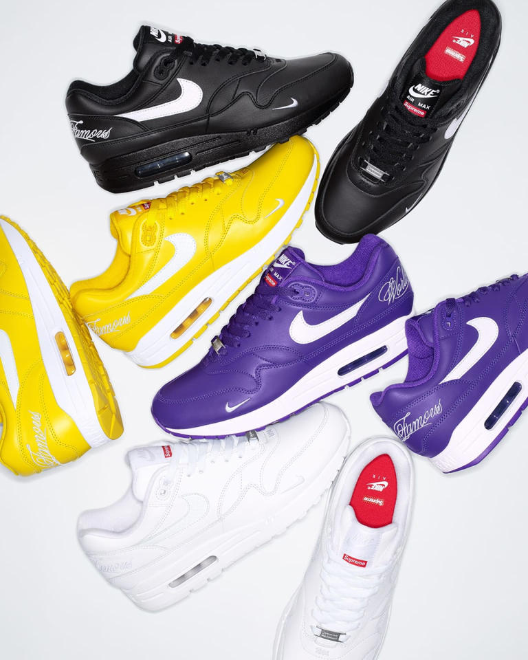 Supreme's Nike Air Max 1 Collabs Release This Week