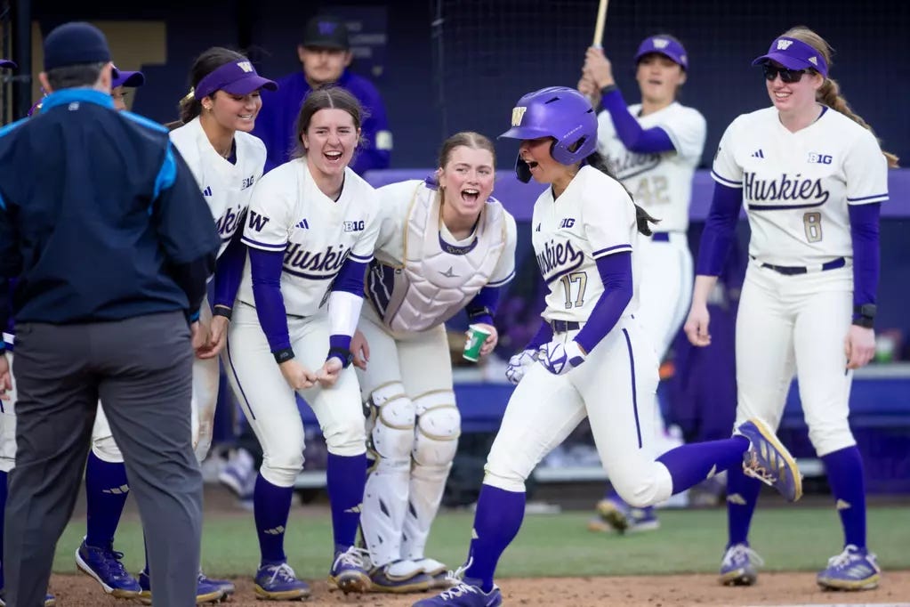 Washington softball needs extra innings to earn 3-2 win over Eastern ...