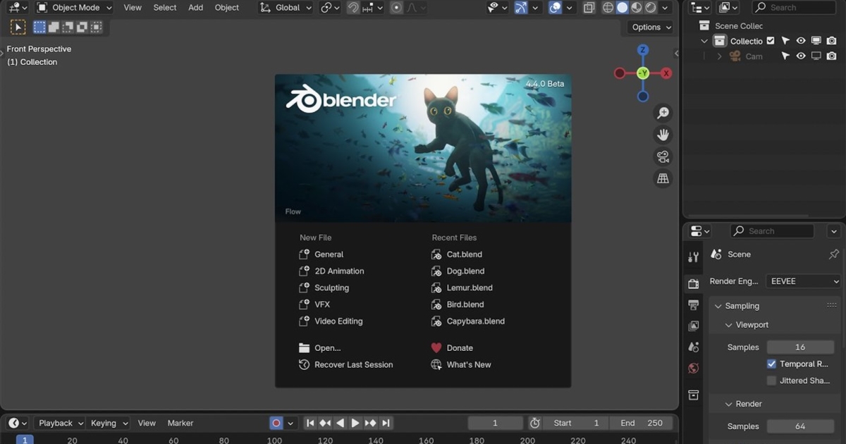 Blender 4.4 ya está aquí con nuevos slots en acciones y mejoras en el ...