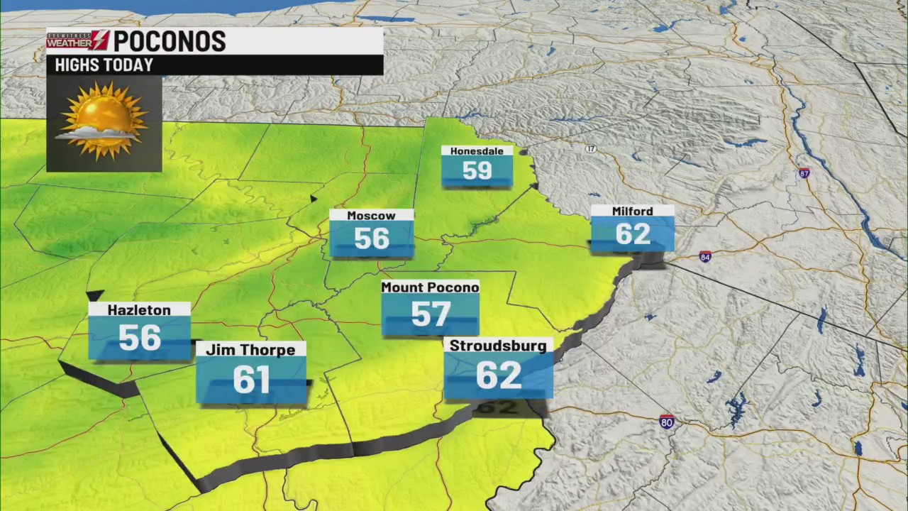 Pocono Mountains Weather Forecast - 3/18/25 - AFTERNOON