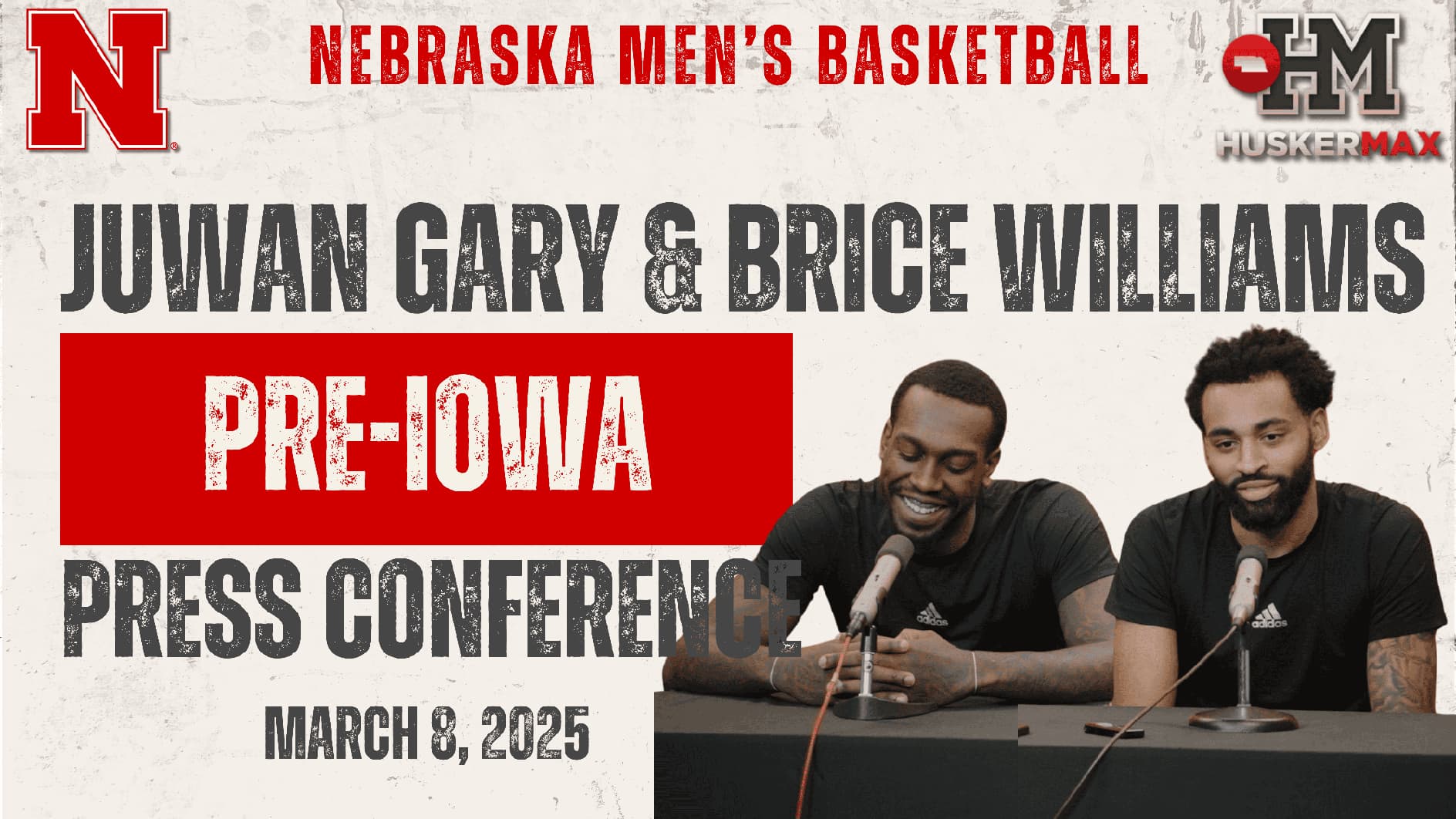 Nebraska Men's Basketball Players Juwan Gary & Brice Williams - Pre ...