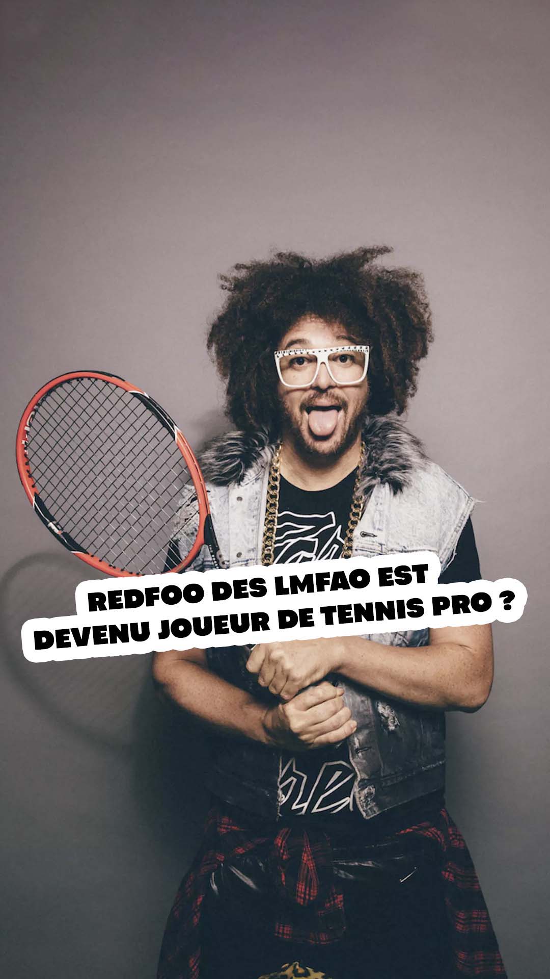 Redfoo se met au tennis… et c’est pas gagné ! 🎾😅