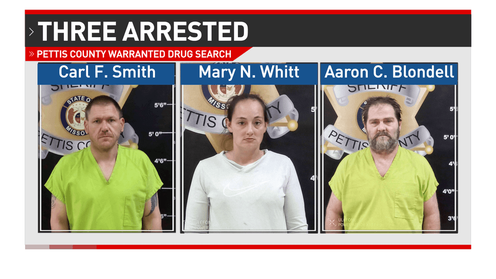 Three arrested in Pettis County drug bust; children found in 'extremely ...