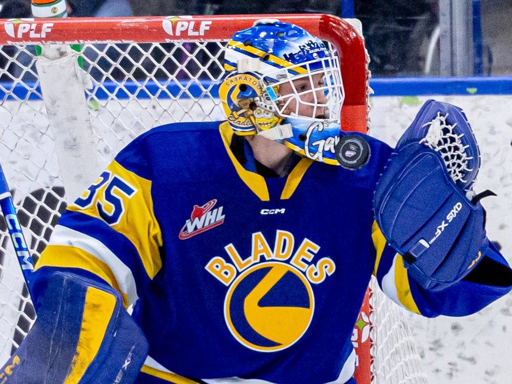 Saskatoon Blades goalie Evan Gardner signs with NHL's Blue Jackets