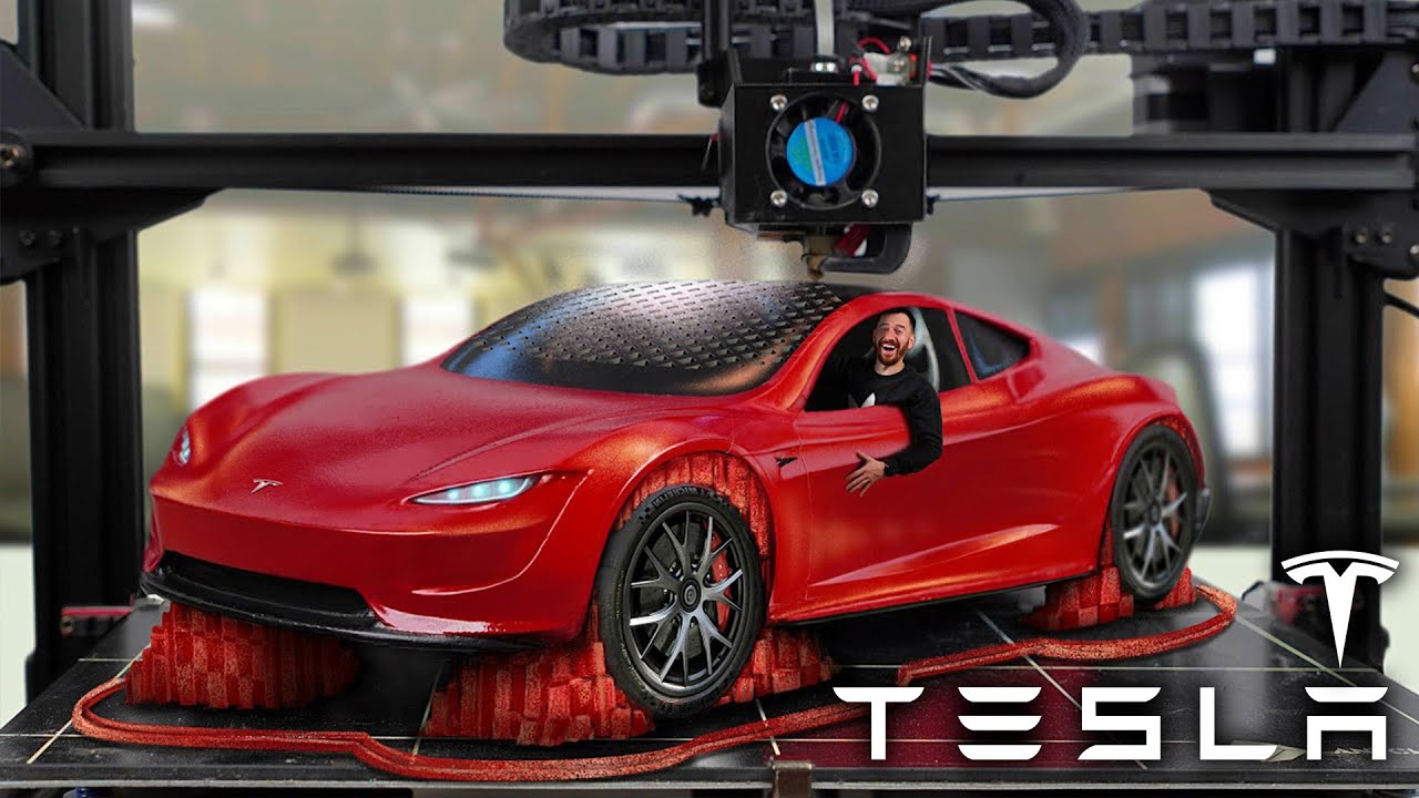 Building a Tesla Roadster with 3D Printing Technology
