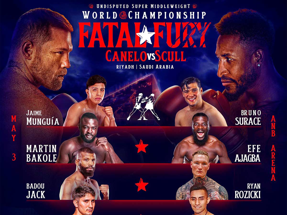 La cartelera completa del ‘Canelo’ vs Scull