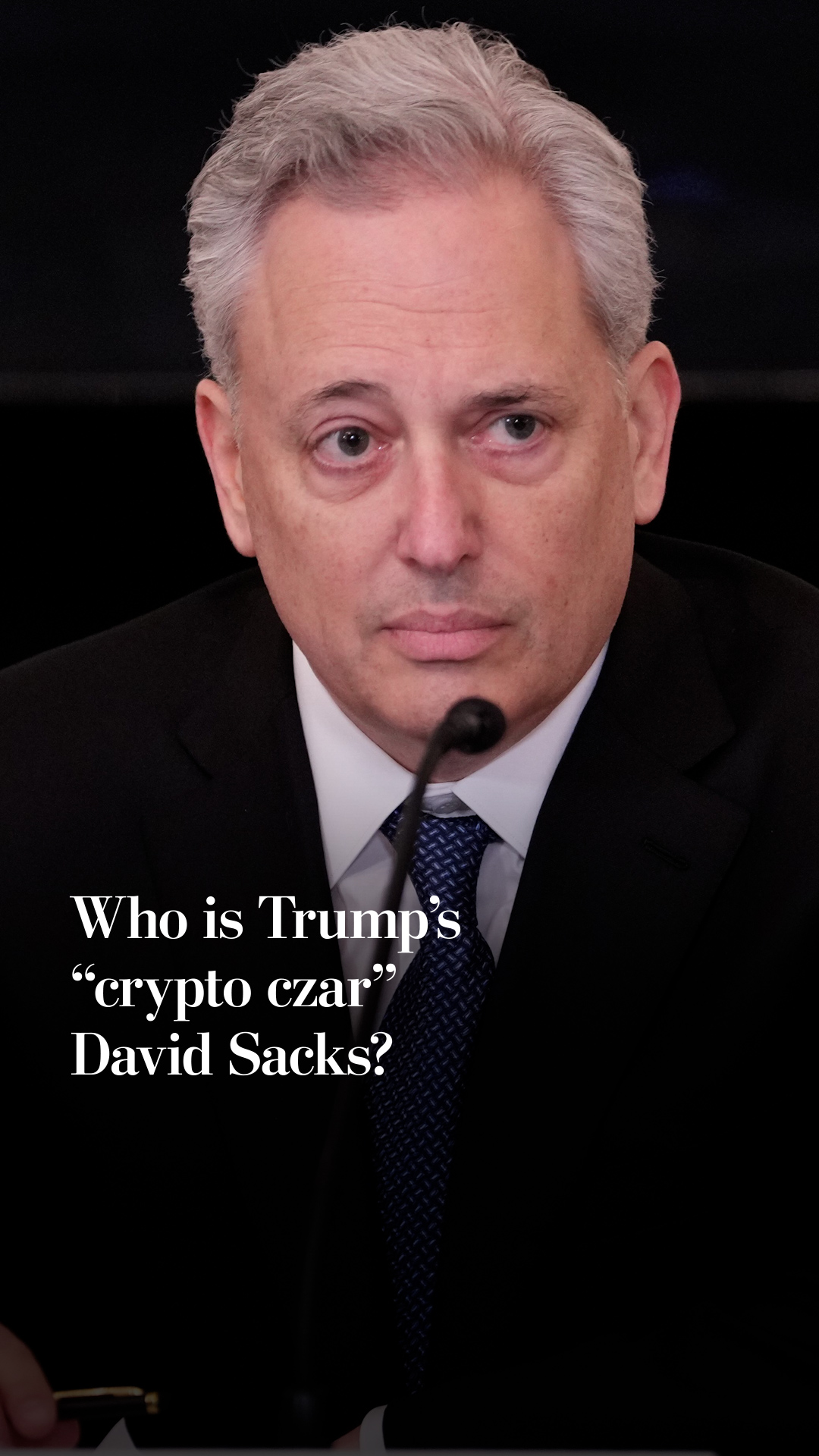 Who is Trump's "crypto czar" David Sacks?