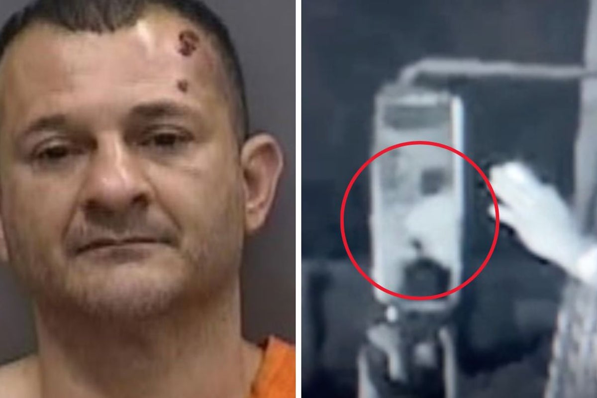 Moment cops bust a man who allegedly stole an ambulance and led them on ...