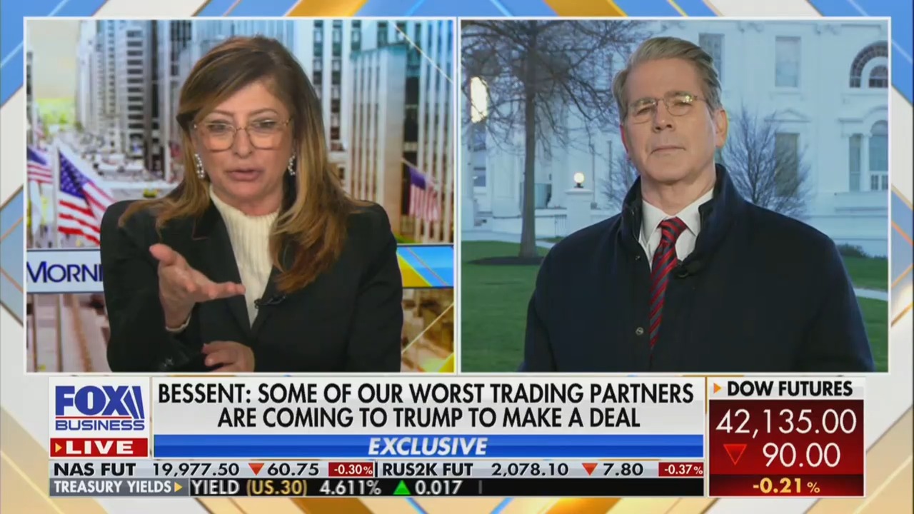 Fox’s Maria Bartiromo Presses Trump Treasury Secretary on Trade War ...