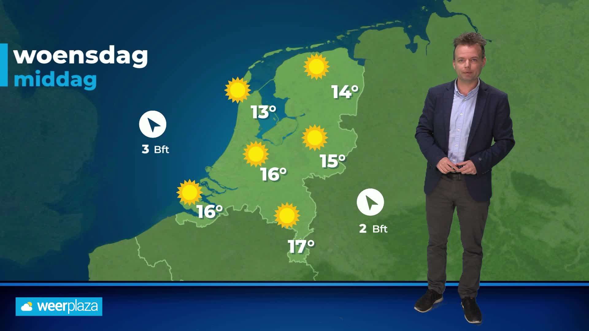 Weerbericht: zonnig en de komende dagen steeds warmer!