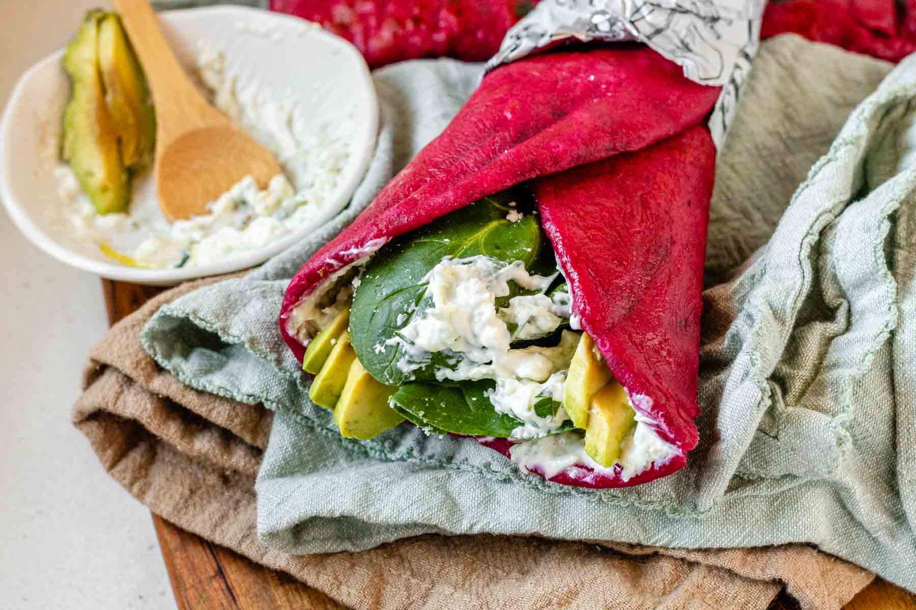 Vibrant Beet Wraps | Colorful Mediterranean Twist!
