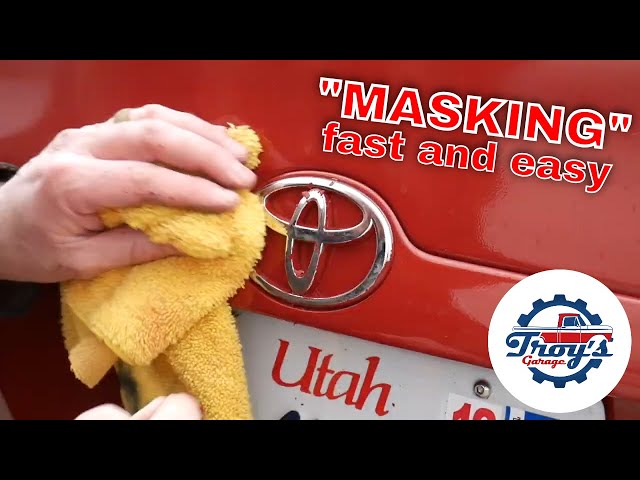 Masking Badges for Rustoleum Paint Job at Home