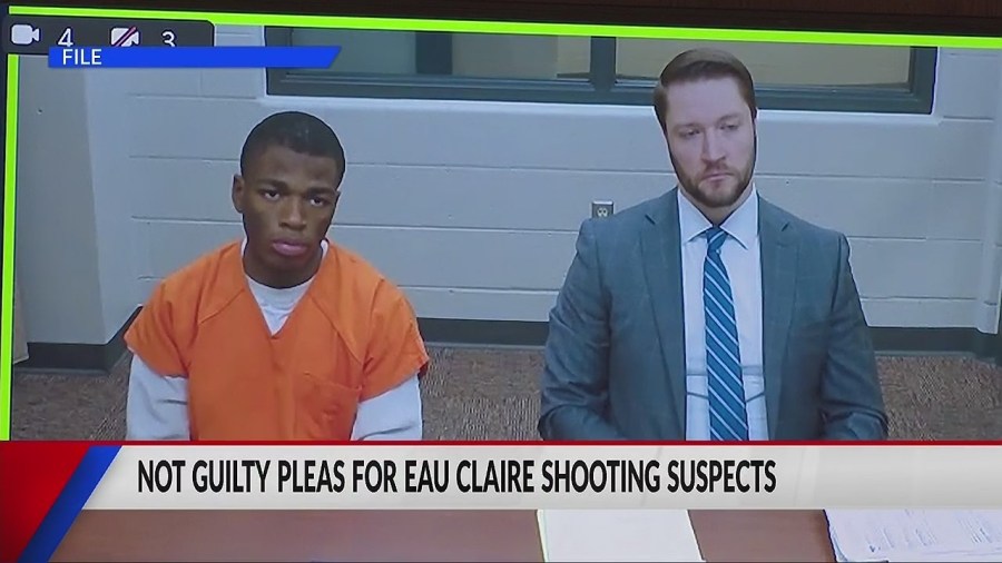 Men charged in connection to Eau Claire shooting plead not guilty