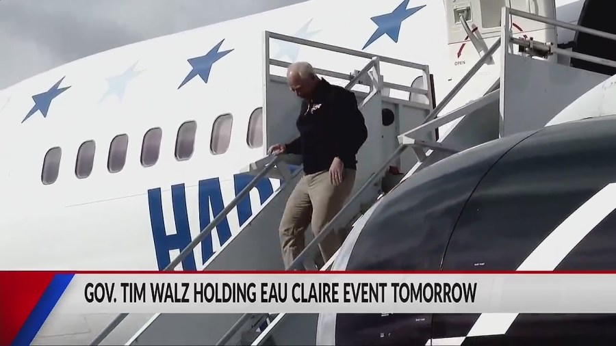 Minnesota governor Tim Walz in Eau Claire
