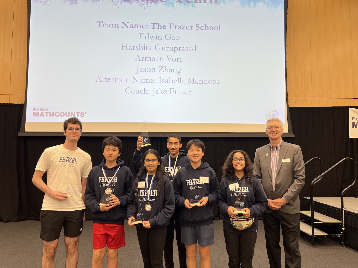 Frazer School MATHCOUNTS team wins state championship