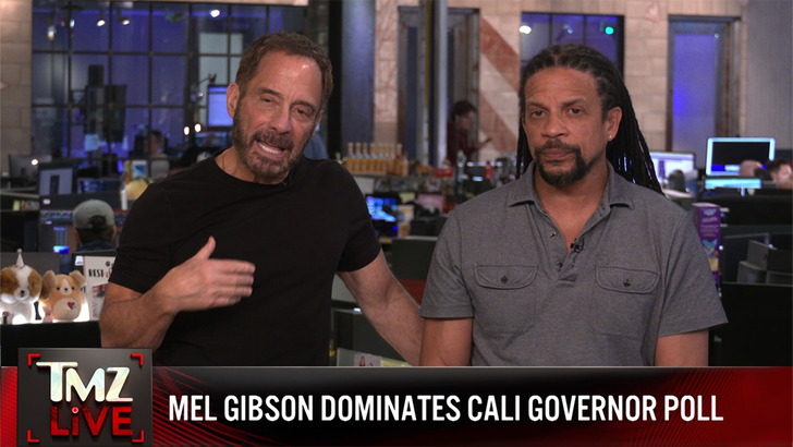 Mel Gibson 'Flattered' by Governor Poll Favorability, but Has Zero ...