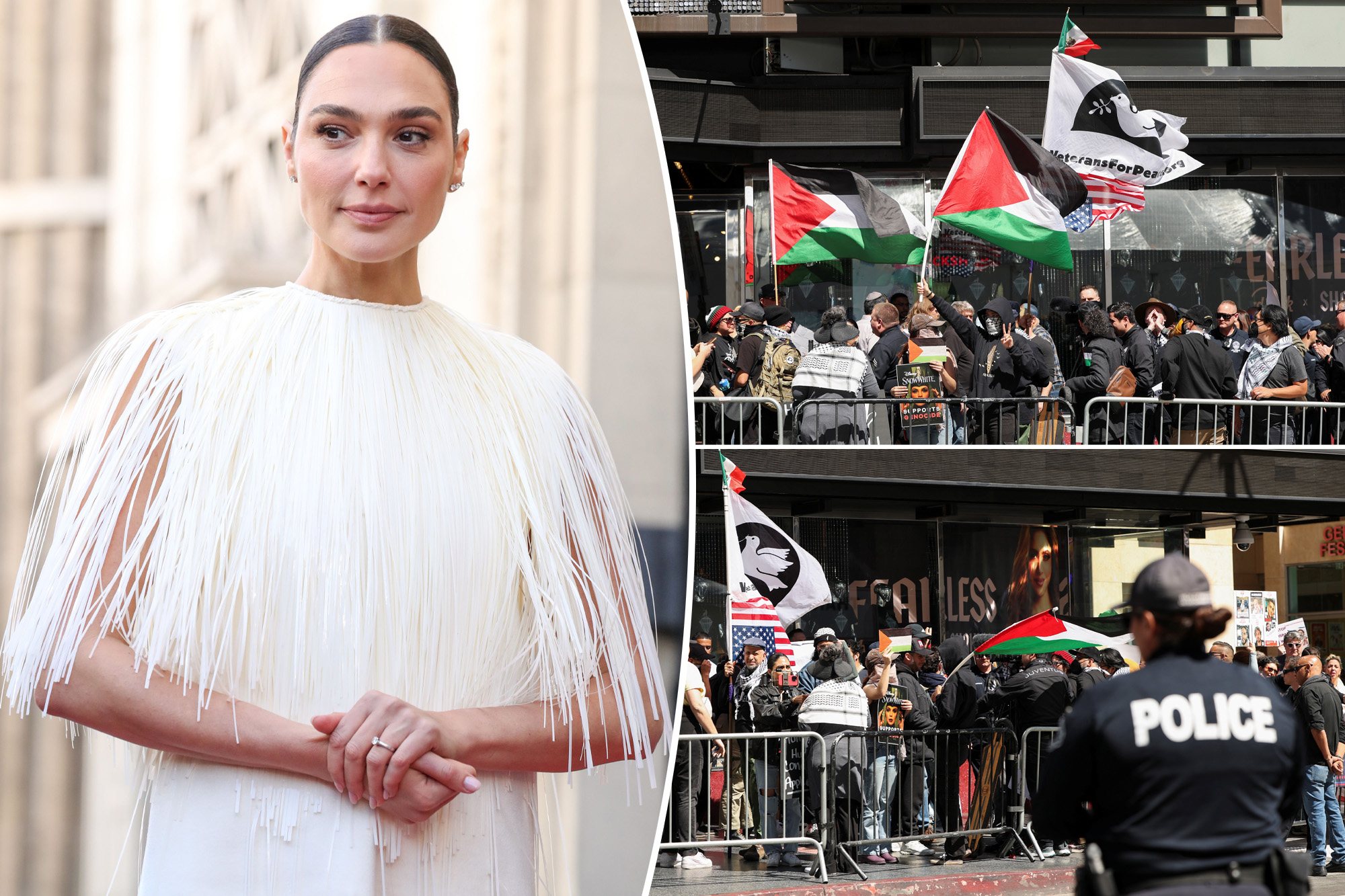 Gal Gadot’s Hollywood Walk of Fame ceremony disrupted by anti-Israel ...