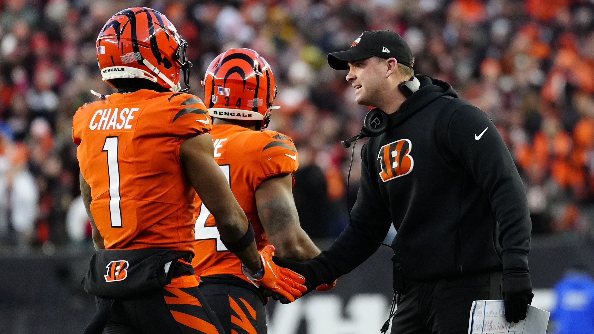 Zac Taylor says Tee Higgins and Ja’Marr Chase “exceeded expectations ...