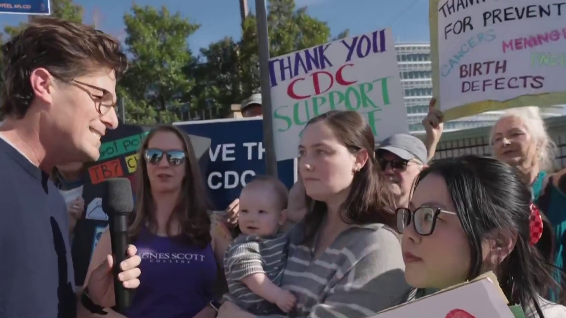 Protests outside CDC building to support Georgia federal workers ...