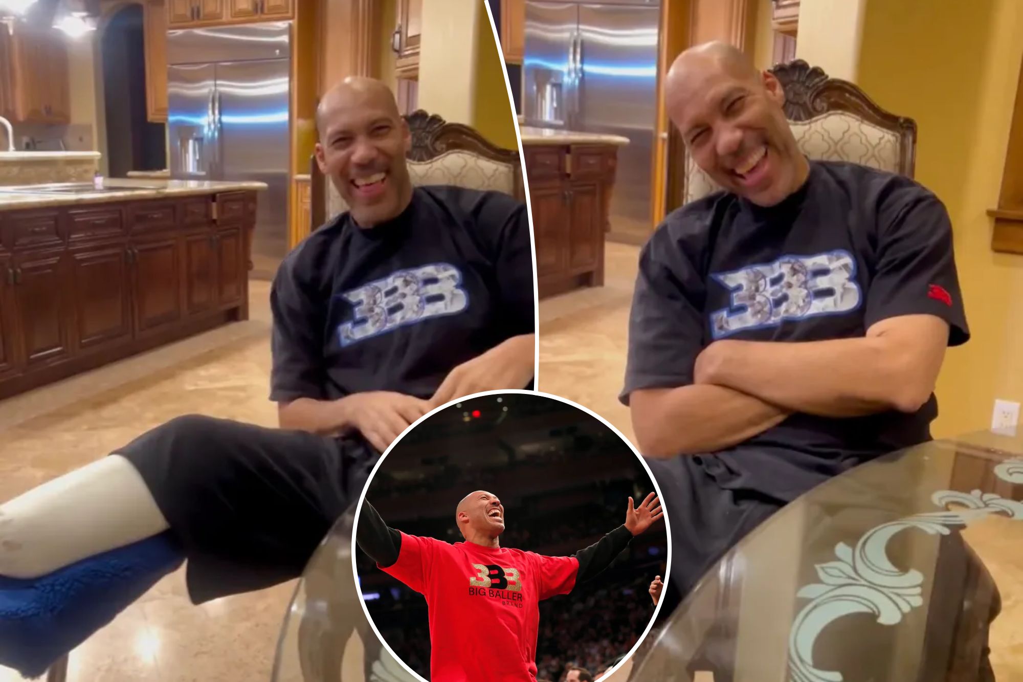 LaVar Ball reveals why he got part of his leg amputated — and how sons ...