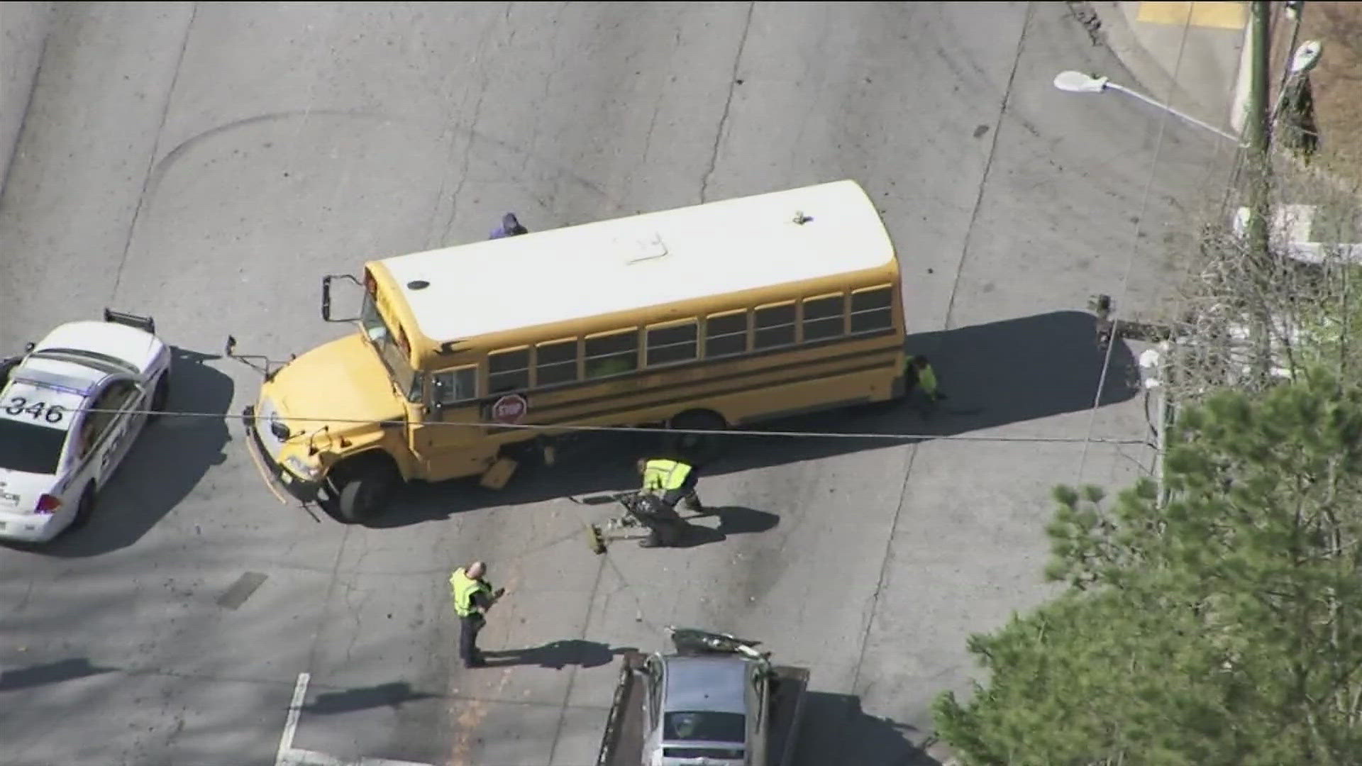 School bus involved in crash in Gwinnett County