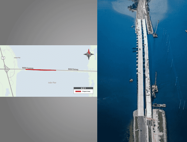 Florida Gov. DeSantis Announces Early Completion Of NASA Causeway Bridge