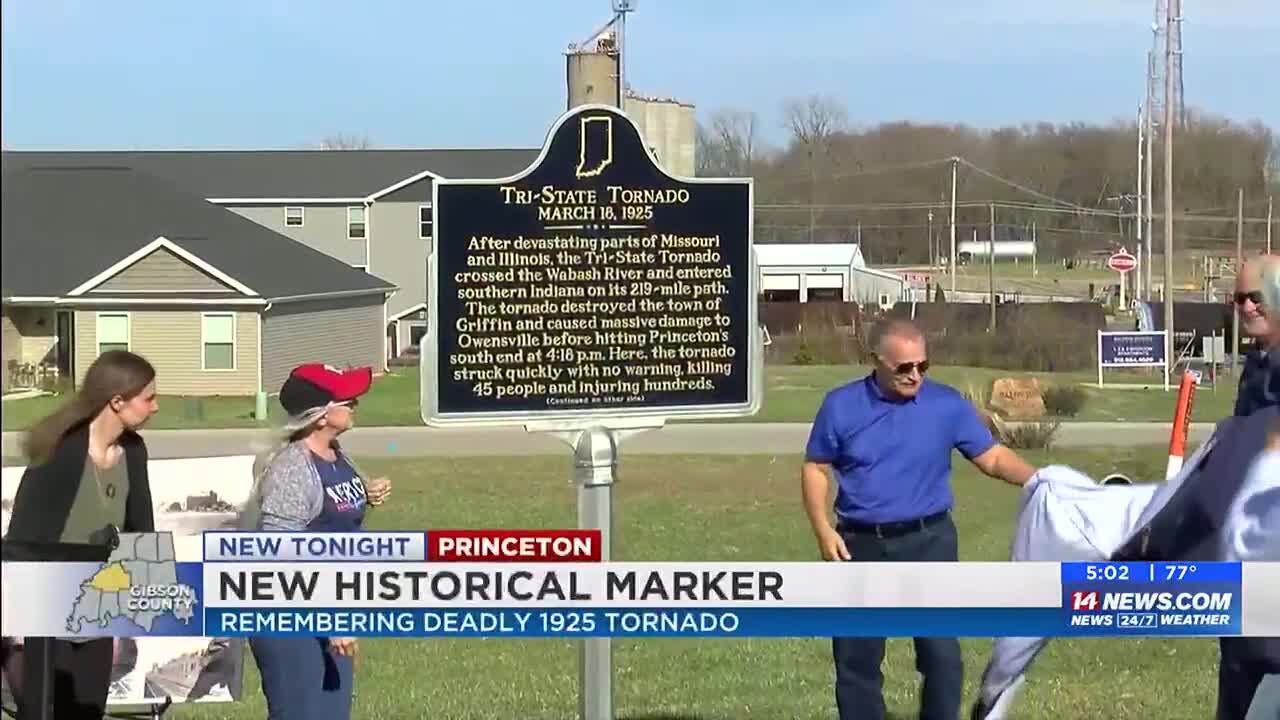 New historical marker unveiled on 100 year anniversary of Tri-State Tornado