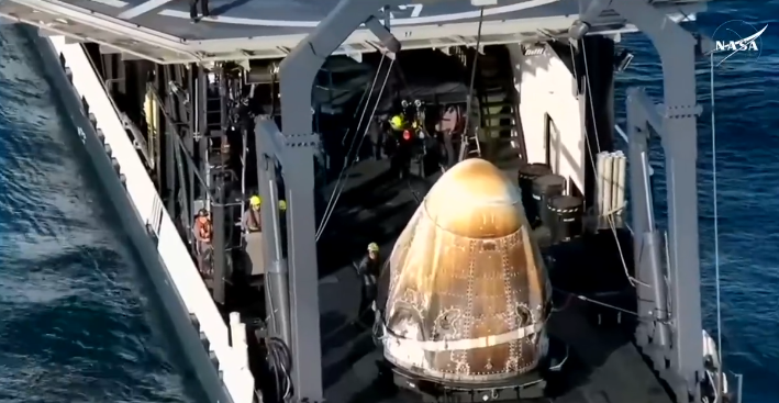 Splashdown!: NASA astronauts return off Florida coast Tuesday evening ...