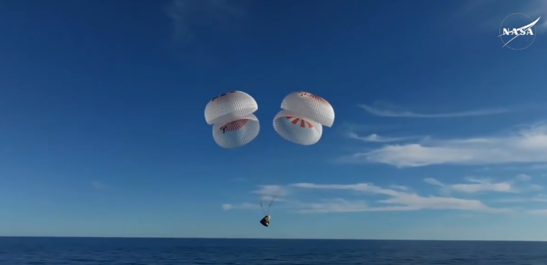 Splashdown!: NASA astronauts return off Florida coast Tuesday evening ...