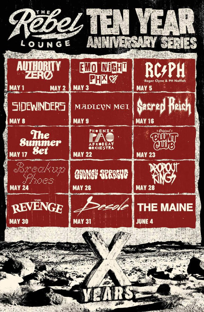 Phoenix's Rebel Lounge Honors 10-Year Anniversary With Celebration Series