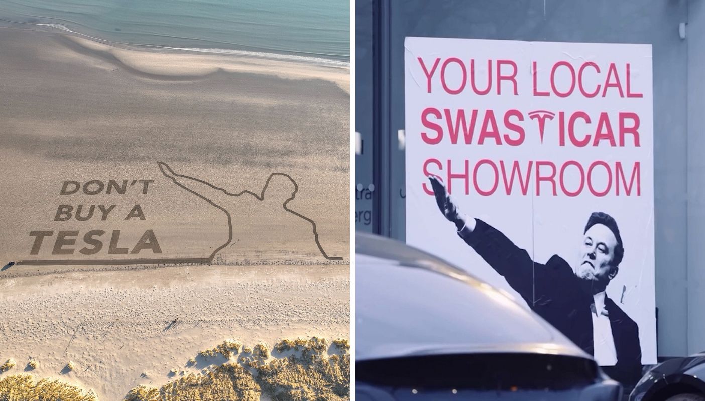 Why are anti-Elon Musk Tesla protests being held in the UK?