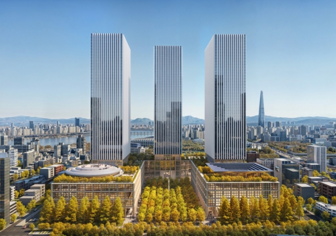 현대차그룹 삼성동 GBC 새 디자인 공개..."대규모 녹지 조성"