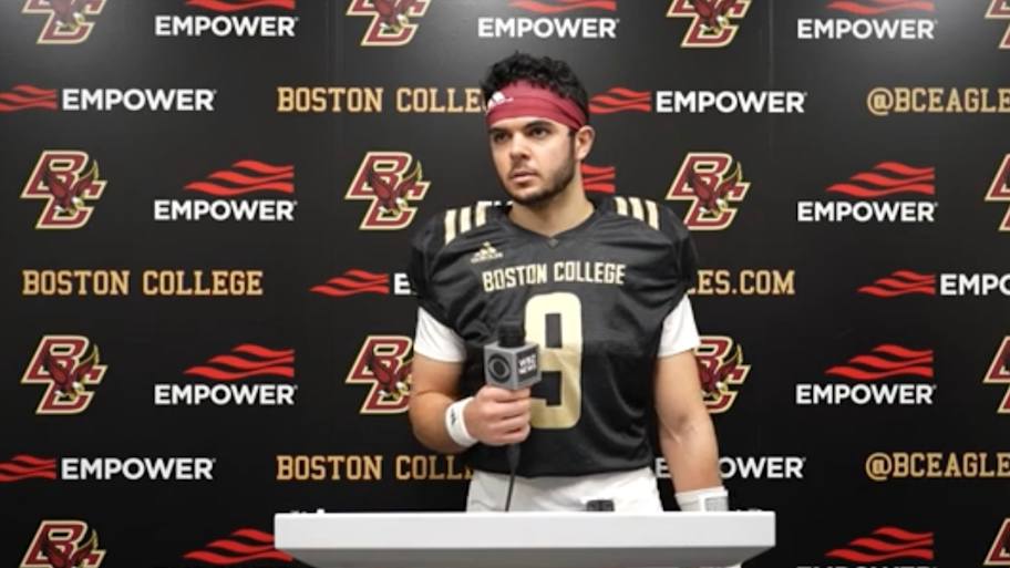 Boston College Football QB Dylan Lonergan Talks About Transfer Decision