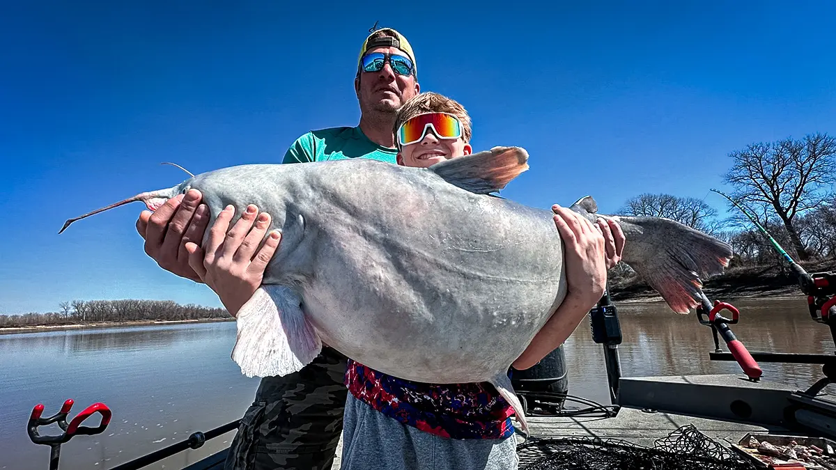 78-Pound Catfish Caught by 12-Year-Old Nearly as Heavy as Him