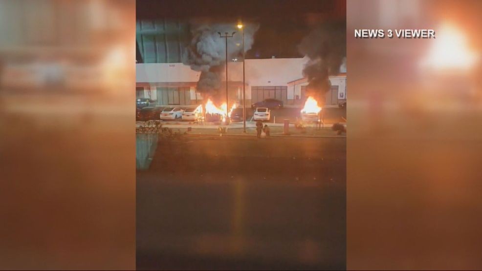 Multiple cars set on fire at Tesla service center in Las Vegas in ...