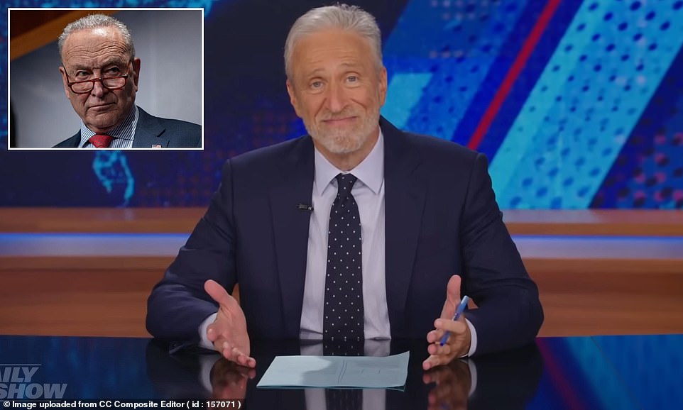 Jon Stewart's foul-mouthed attack on Schumer over GOP spending vote