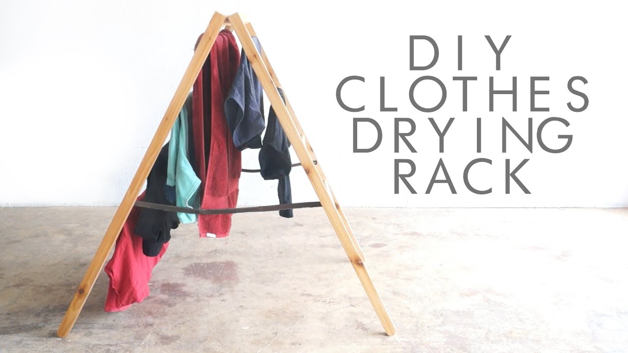 How to Make a Foldable Drying Rack for Clothes - Easy & Quick