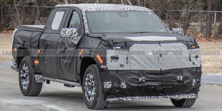 2027 Chevy Silverado Interior Sports Huge Screens in New Spy Photos