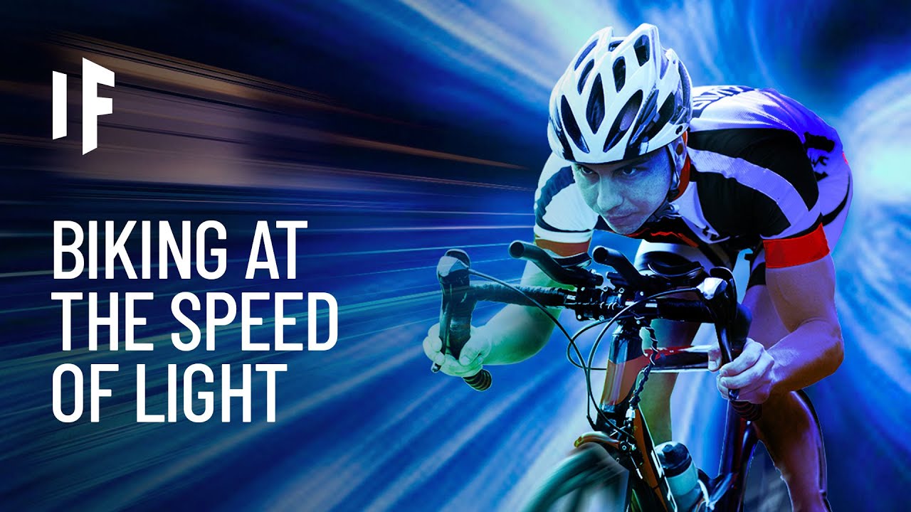 Suppose riding your bike at the speed of light were possible