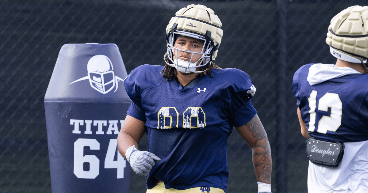 Notre Dame rising junior Devan Houstan moves from defensive to ...