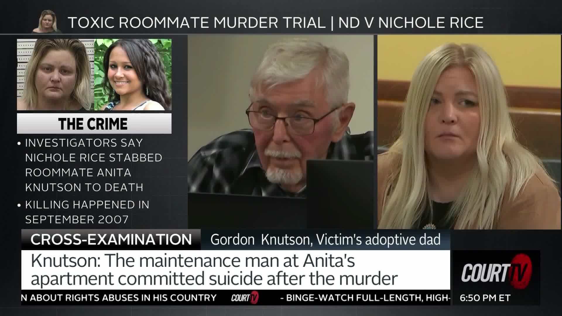 Toxic Roommate Murder Trial: Anita Knutson’s Adoptive Father Testifies