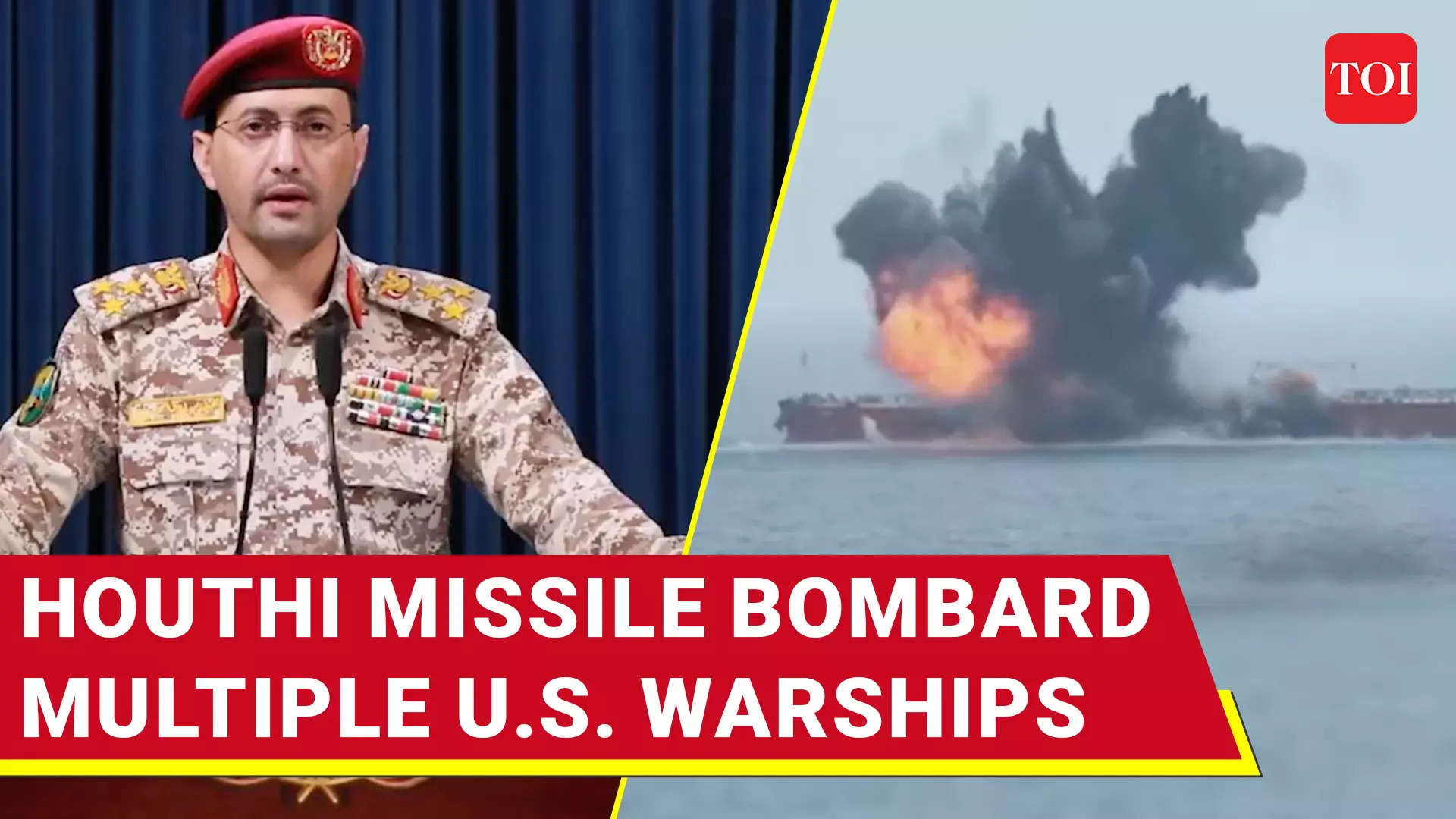 Houthi Missiles 'BOMBARD' Multiple U.S. WARSHIPS For 4th Time In 72 ...
