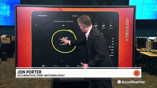 How to utilize the AccuWeather RealFeel® on the app